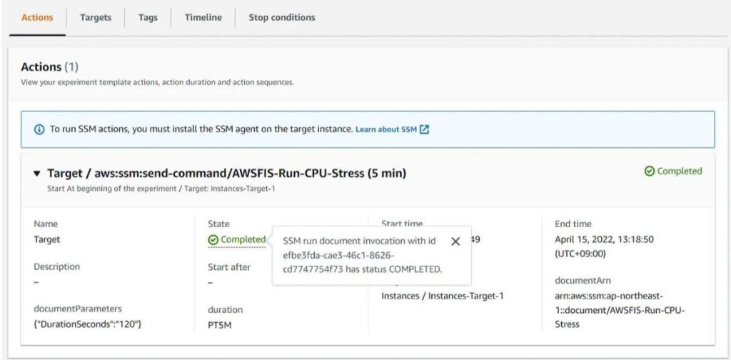 A Stress Test on EC2 Instance based on CPU Utilization using AWS FIS ...